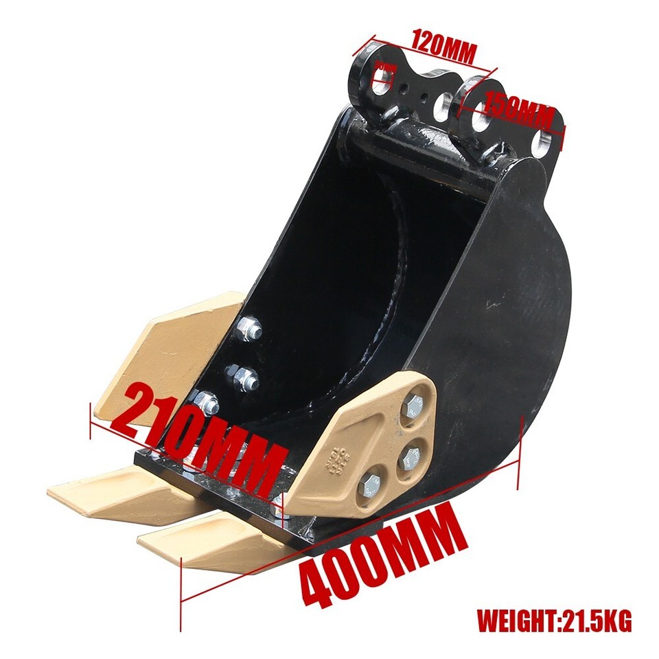 Attachment 200mm Narrow Trenching Bucket for 1 Ton Mini Excavators ...