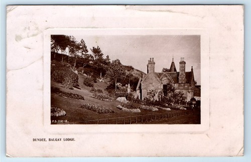 RPPC Balgay Lodge DUNDEE Scotland UK 1908 Postcard | eBay