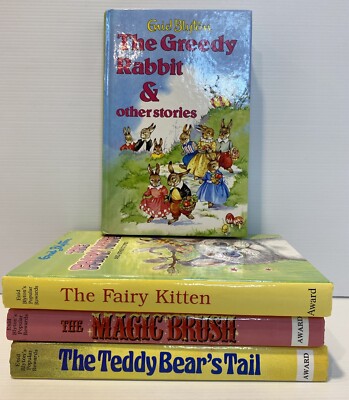 Enid Blyton X4 HC Books Teddy Bears Trail/Magic Brush/Fairy Kitten ...