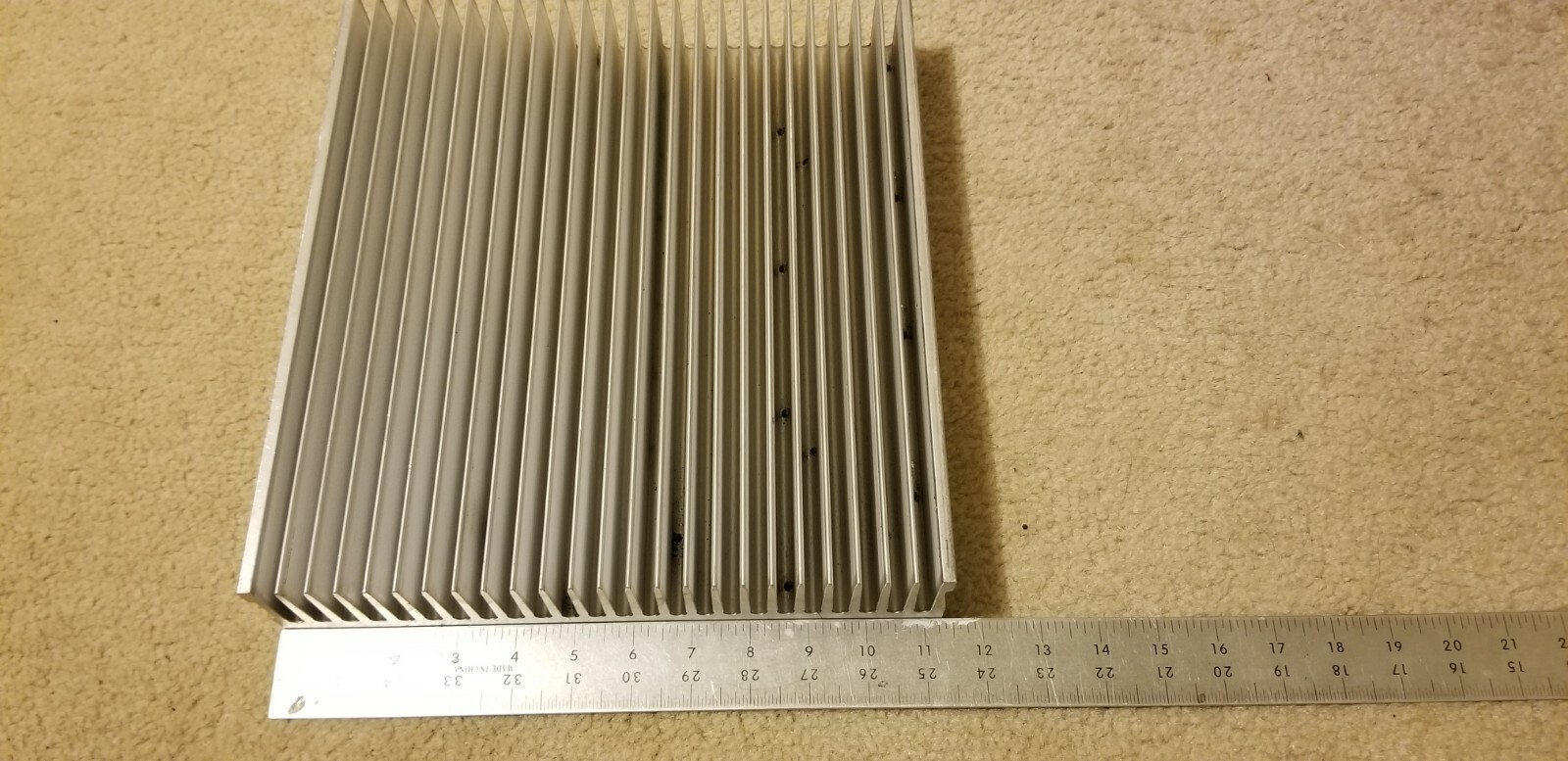 Heavy Large Aluminum Heatsink Heat Sink 11.25x12.25x2.25 20lbs | eBay