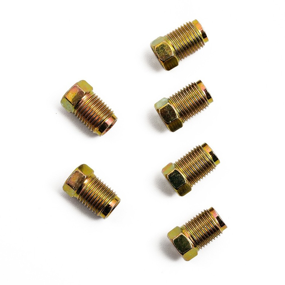 Metric Brake Line Fittings Nuts End Union Zinc Inverted Flares ...