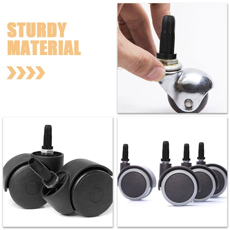 20 Pcs Office Chair Wheels Protectors Caster Covers Socket Insert ...