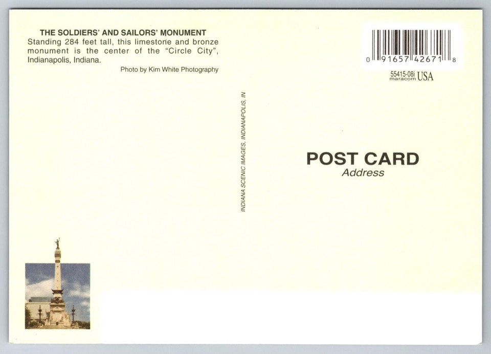 Postcard I Monument Tower Landmark Tourist Attraction Soldiers' Sailors ...