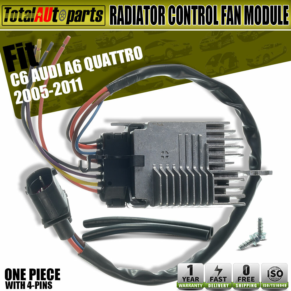Radiator Control Fan Module for Audi A6 A6 Quattro 2005-2011 V6 3.2L ...