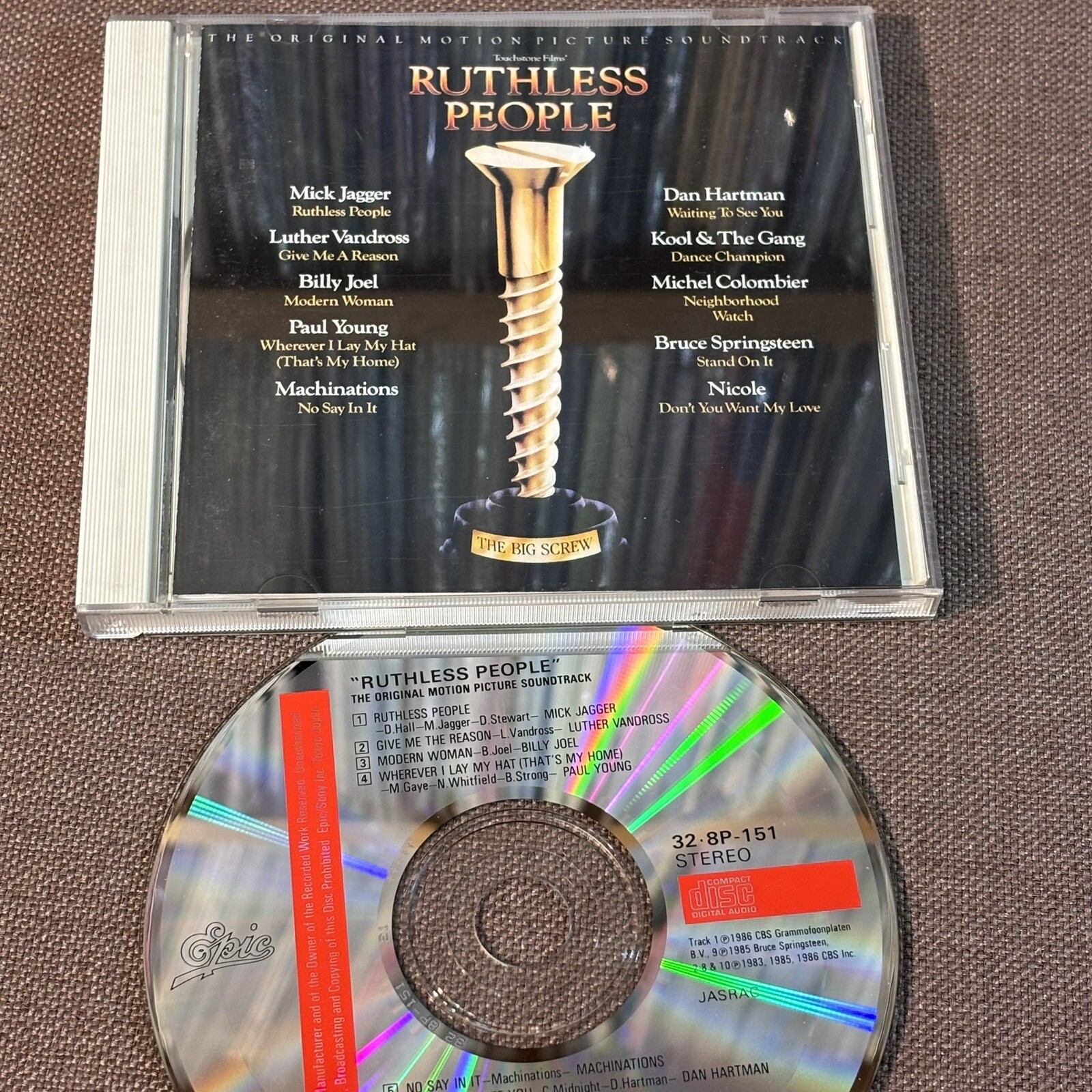 Ruthless People soundtrack JAPAN CD 32.8P-151 21 1986 issue Mick Jagger ...