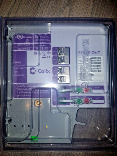 Calix 716GE ONT Optical Network Terminal 2 POTS, 4 GE GPON 100-05161 | eBay