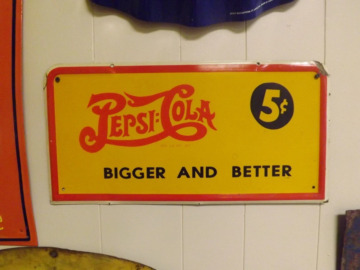 Red And Yellow Pepsi Signs