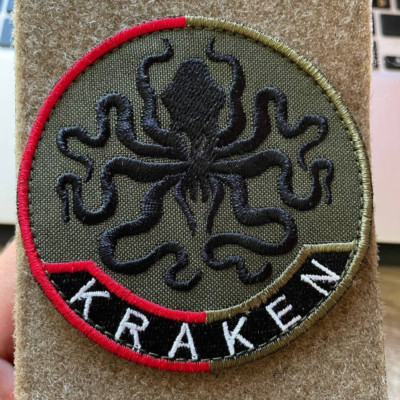 Ukrainian Army Unit Patch Kraken Volunteer Battalion Tactical Badge Hook Circle | eBay