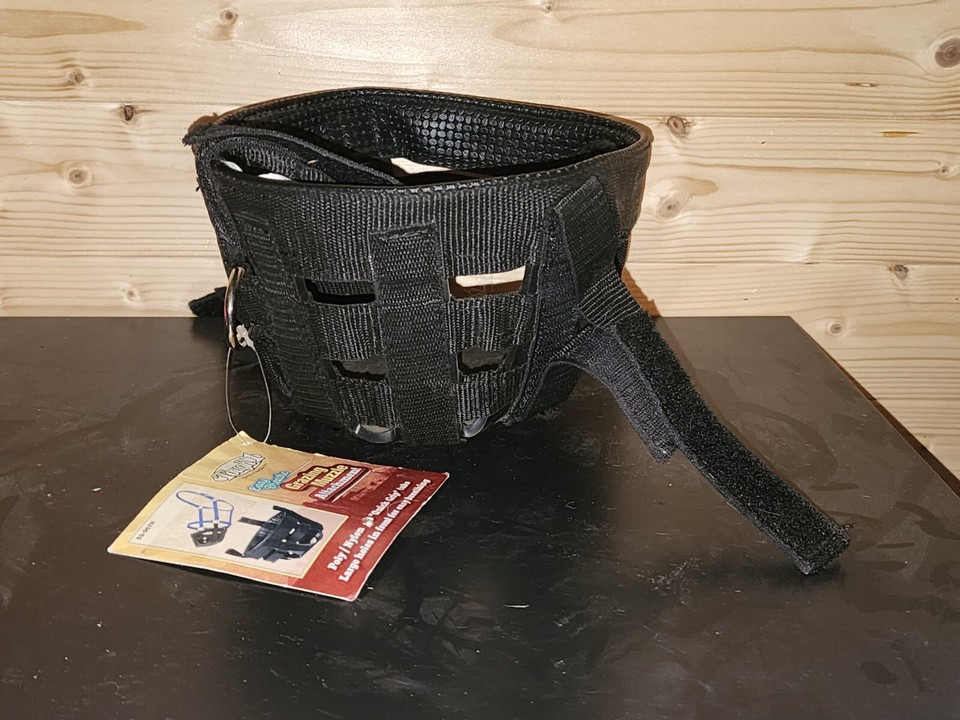 NEW Tough 1 Black Easy Breathe Grazing Muzzle Attachment Poly/Nylon ...