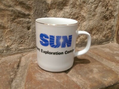 1980s Coffee Mug "Sun Orient Exploration Company" Sunoco China Offshore ...