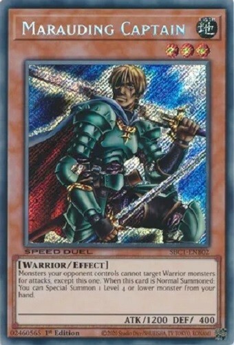 Yugioh - Marauding Captain - 1st Edition Secret Rare NM - Free ...