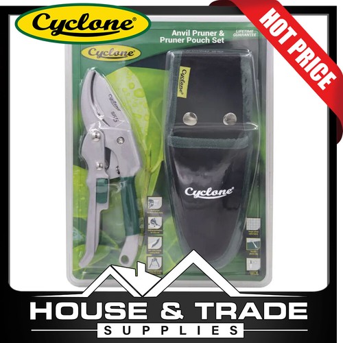 Cyclone Anvil Pruner & Pouch Set Secateur 20108310 | eBay Australia
