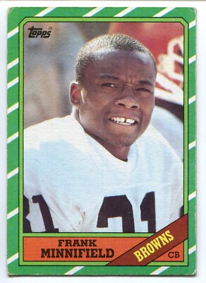 1986 Topps FRANK MINNIFIELD #198 Cleveland Browns | eBay