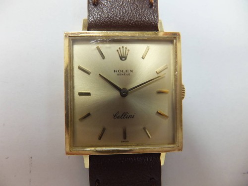 ROLEX Damenuhr Cellini Cellini Massivgold eckig Antik Handaufzug | eBay