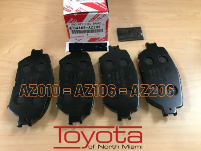 Genuine Toyota Front Brake Pads 04465-AZ206 | eBay