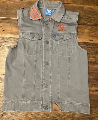 Adidas Originals UTILITY JACKET VEST Shirt Waist Coat Men Size Small ...