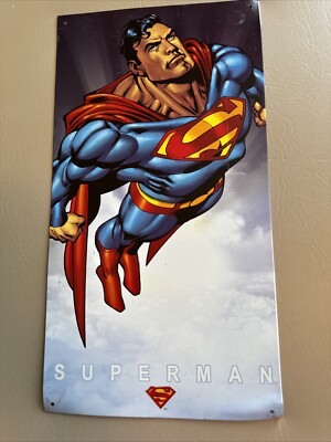 Superman Tin Sign Classic Style 8.5" X 16" Comic Book DC Comics #1582 ...