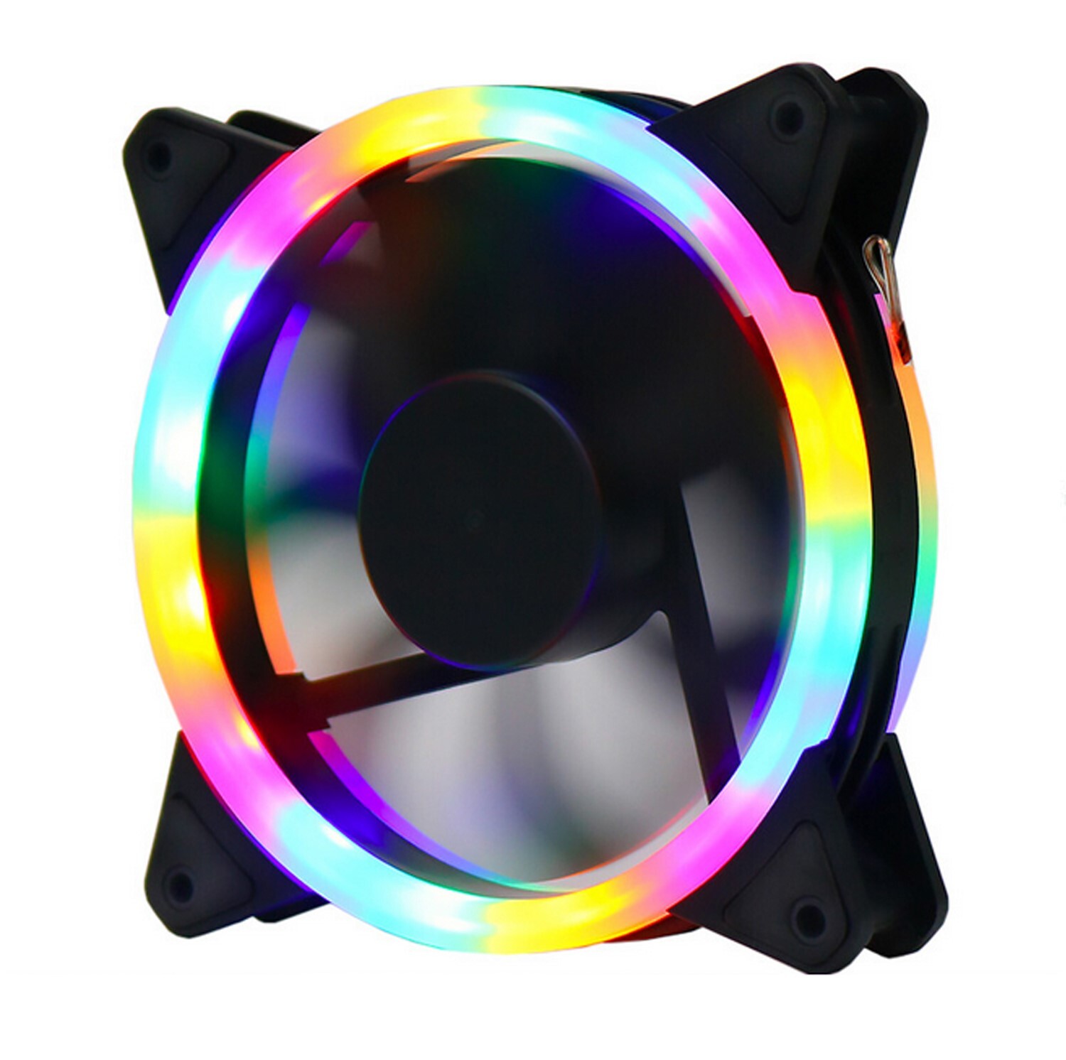 LED Computer Cooling Fan RGB 12cm DC 12V Silent Desktop CPU PC Case ...