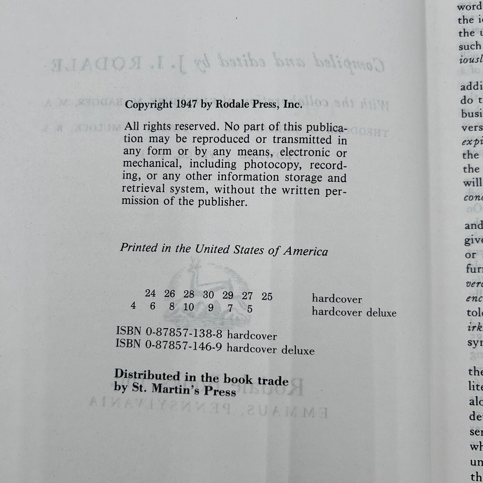 The Word Finder The Synonym Finder 2-Book Hardcover Slipcase Red Set J ...