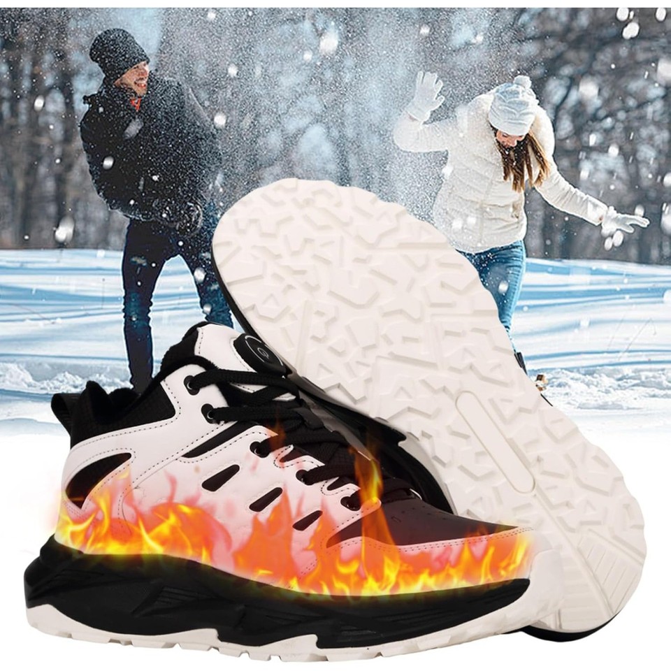 Heated Sneakers, Rechargeable Foot Warmers Shoes with 3 Temperature ...