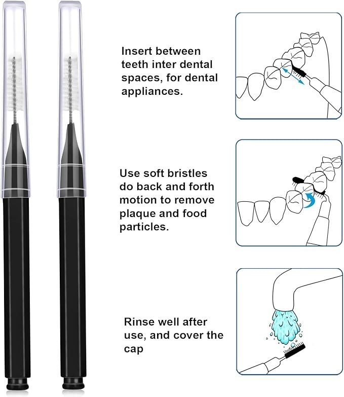 50pcs Interdental Brush Braces Brush Braces Flossers Proxy Brushes ...