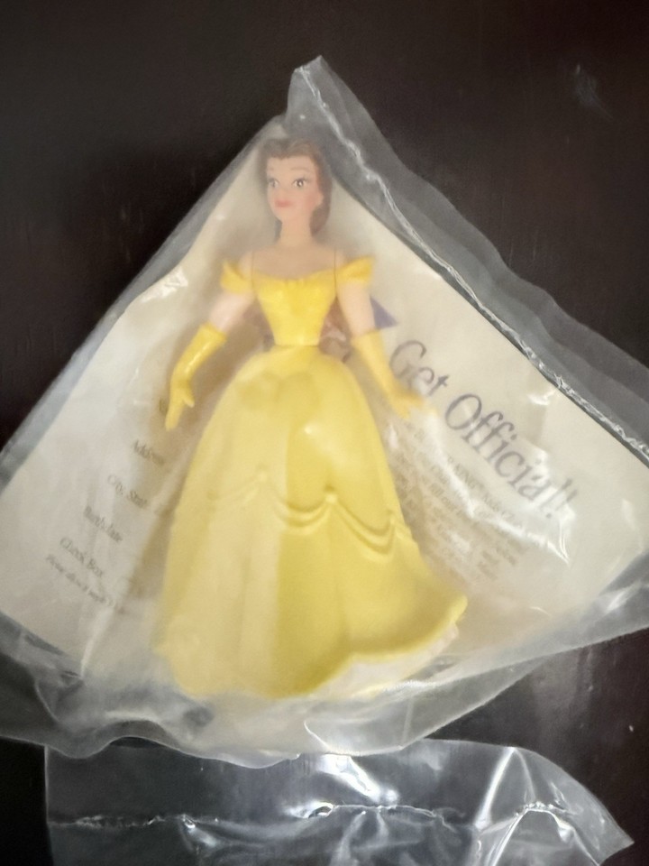 Disney Princess Belle Beauty The Beast BURGER KING KIDS CLUB Figure ...