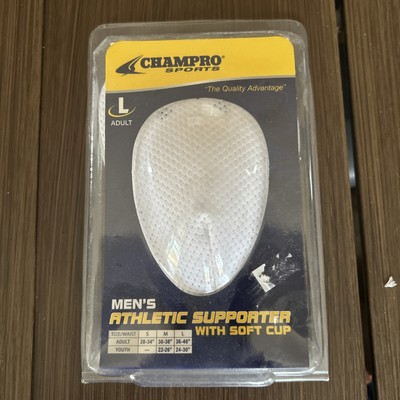 Champro Men’s Athletic Supporter W/ SOFT Cup. Adult Large. Jock Strap ...