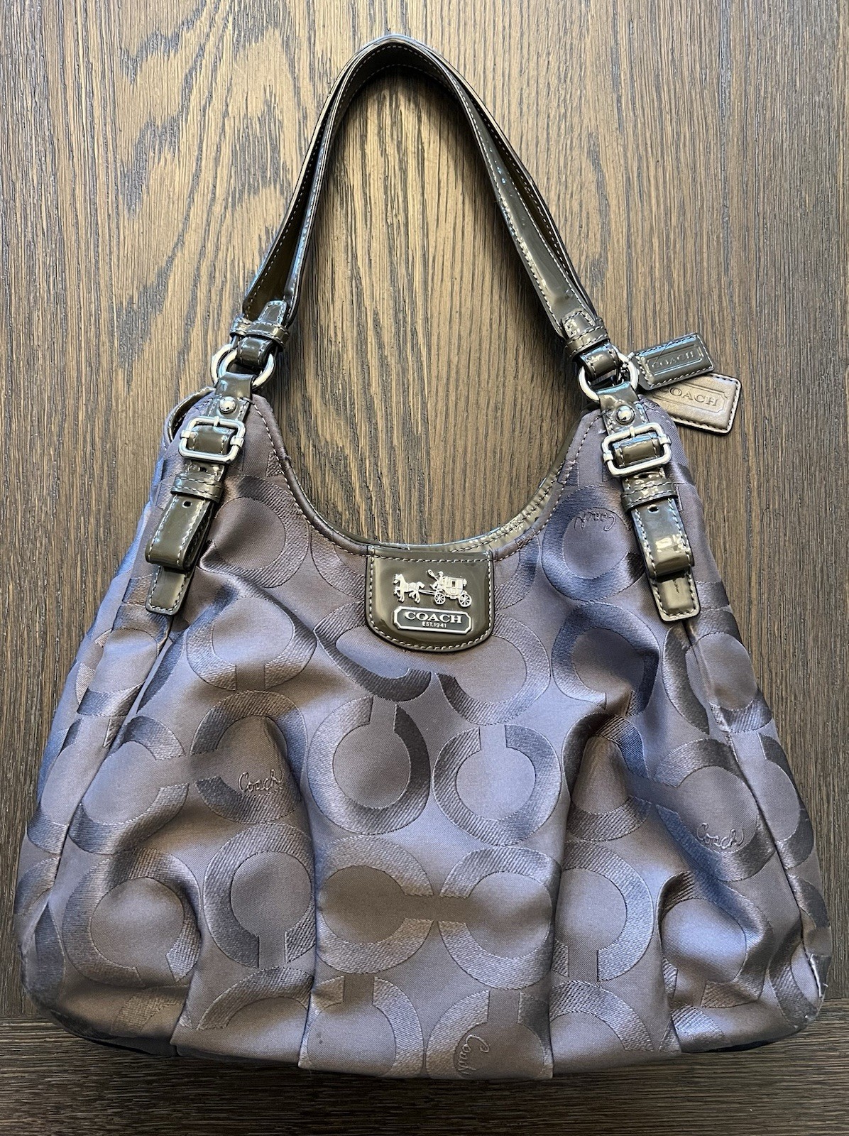 Coach Madison Maggie Op Art F1120-18763 Brown Handbag… - Gem