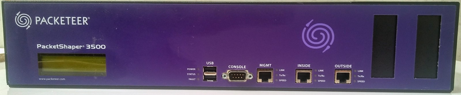 Packteer PacketShaper 3500 Gigabit Ethernet Network Monitoring Device ...