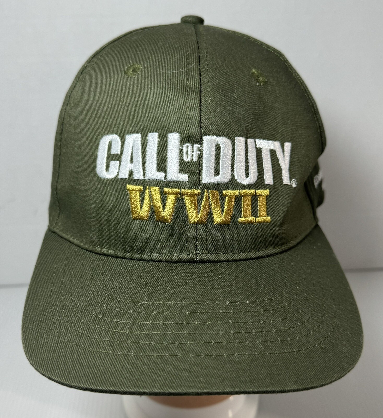 Call Of Duty WW2 Promotional Hat COD Games Snapback Cap WWII Green ...
