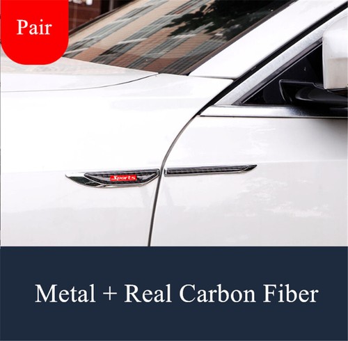 Car Door Side Fender Dagger Emblem Sticker Vent Air Wing Decal Trim ...