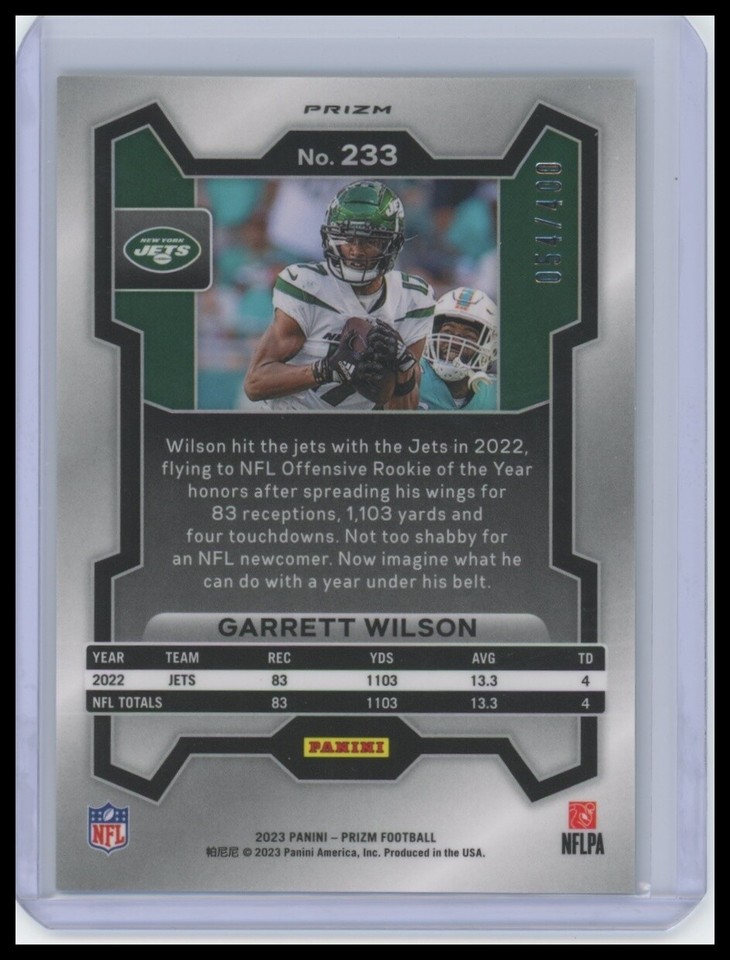 2023 Panini Prizm #233 Garrett Wilson Pandora #/400 | eBay