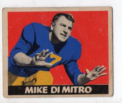 1948 Leaf Football Card #51 Mike Dimitro-UCLA G-Vg Card | eBay