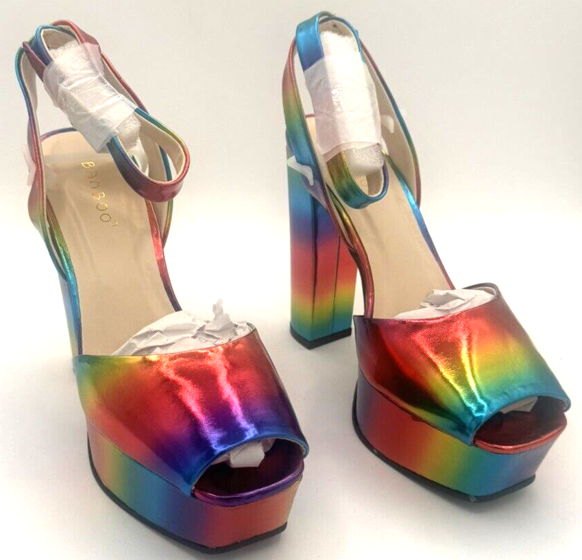 New Bamboo Rainbow Pumps (Size 6 1/2) | eBay