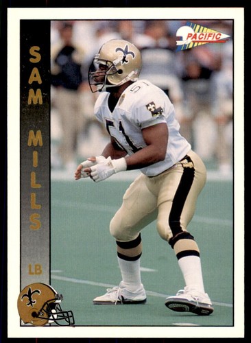 1992 Pacific Sam Mills New Orleans Saints #203 | eBay