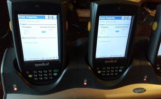 4x Symbol Pocket PC PPT8846 Barcode Scanner With Charging Station for ...