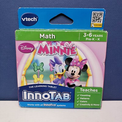 VTECH DISNEY MINNIE MOUSE Math INNOTAB Learning Tablet Game 3-6 Years ...