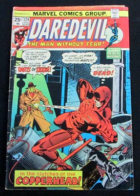Vintage Marvel Comic Book Daredevil Vol 1 No 124 August 1975 Black ...