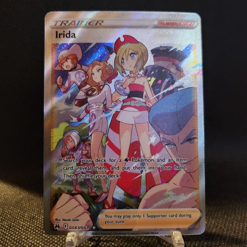 Irida GG63/GG70 Pokémon Crown Zenith Galarian Gallery Full Art Trainer ...