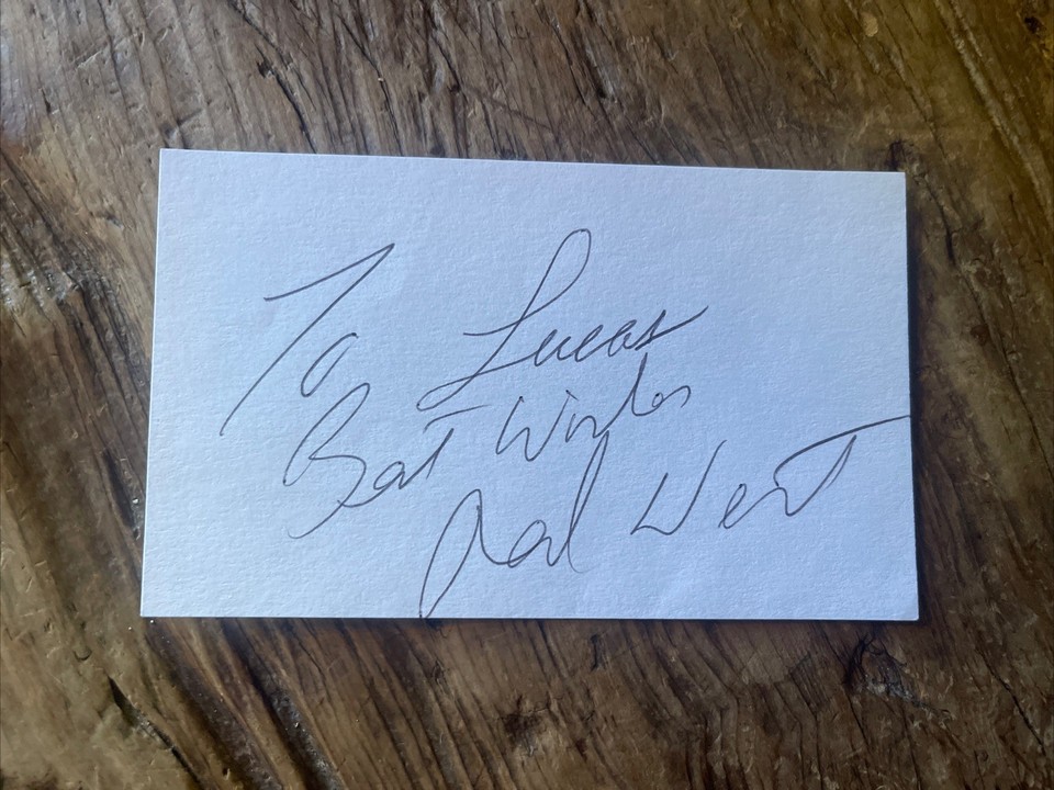 Red West, Hand signed Index Card. Actor, Elvis Friend. Rare. | eBay