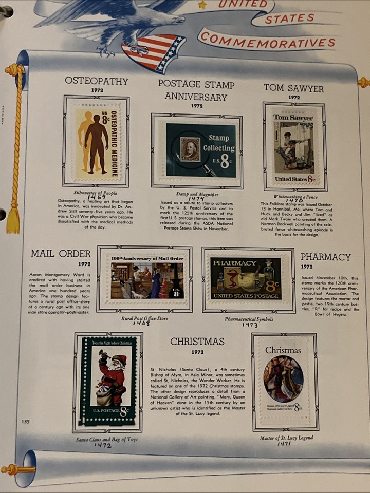 White Ace Stamp Album, #2 United States. High QualityUSA Stamps Almost ...