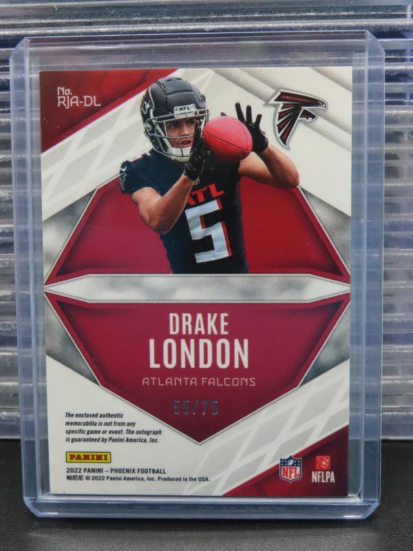 2022 Panini Phoenix Drake London Rookie Patch Autograph Auto RC #55/75 ...
