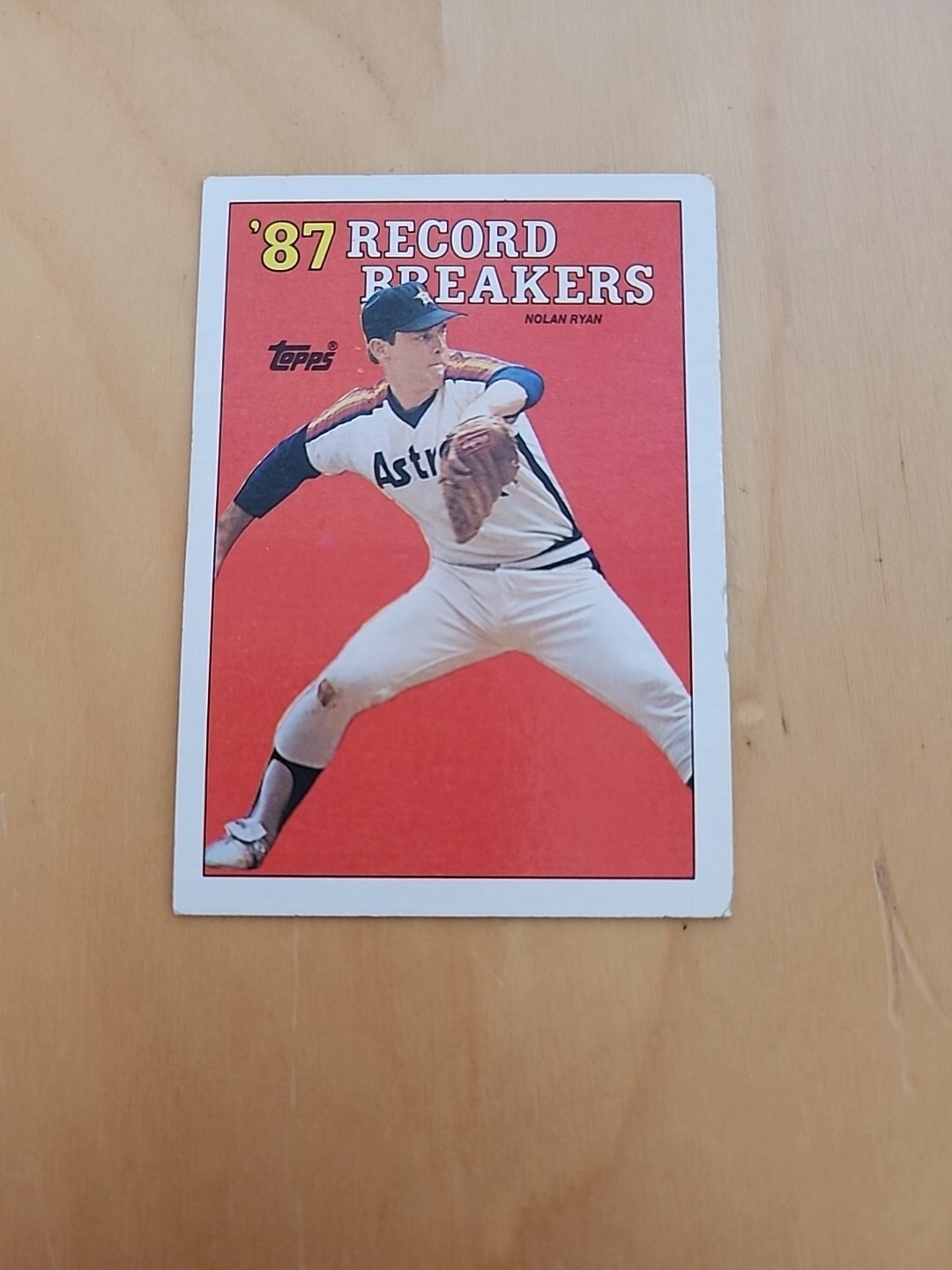 Nolan Ryan '87 Record Breakers Topps #6 1988 - BASE | eBay