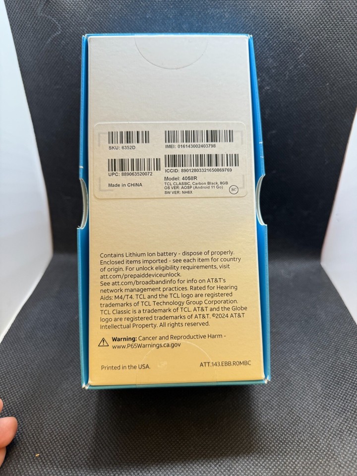 AT&T TCL CLASSIC 4058R AT&T 4G LTE Flip Phone 8GB (ESN Issue) | eBay