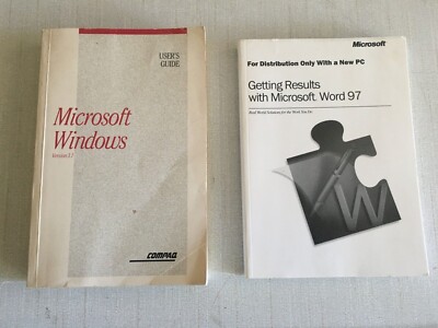 VINTAGE COMPUTER MANUALS - MICROSOFT WINDOWS (VERSION 3.1) USER'S GUIDE ...