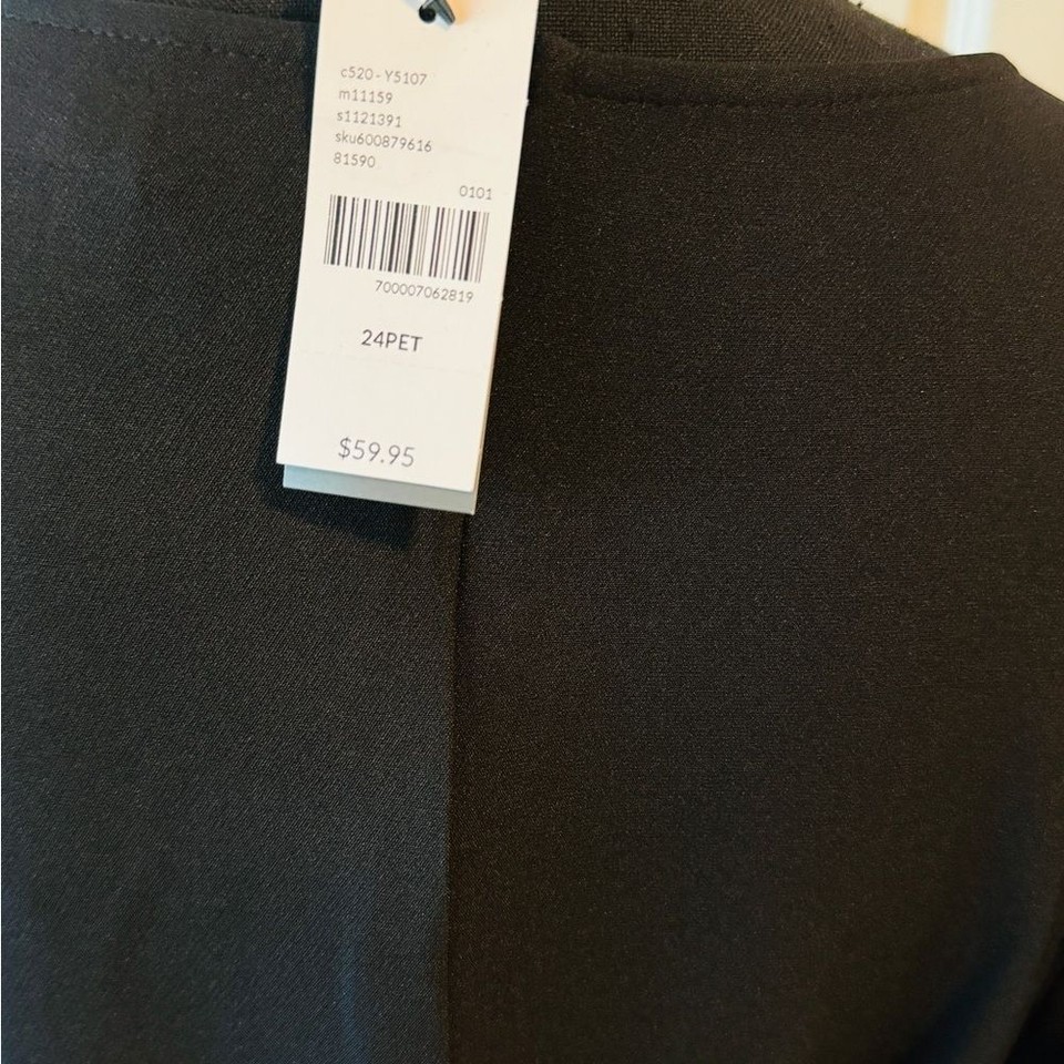 Lane Bryant Womens Plus Size 24 (2x) Black Tie Belted Scoop Top NEW ...