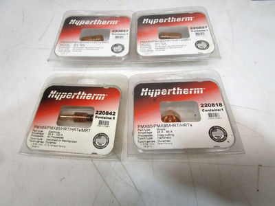HYPERTHERM LOT 4 PACK OF 220842 ELECTRODES 2) 220857 SWIRL RINGS 1 ...