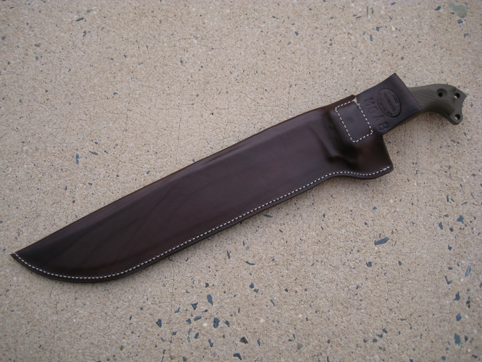 Azula Custom Molded Leather Sheath BROWN For Busse Combat MOAB Knife | eBay
