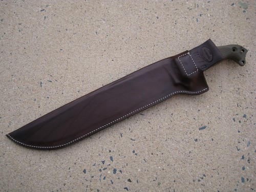 Azula Custom Molded Leather Sheath BROWN For Busse Combat MOAB Knife | eBay