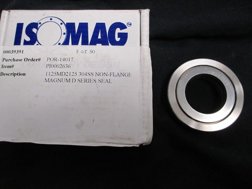 ISOMAG Item# PI0002636 1125MD2125 304SS Non-Flange Magnum D Series Seal ...